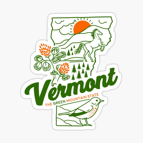 Vermont Stickers | Redbubble