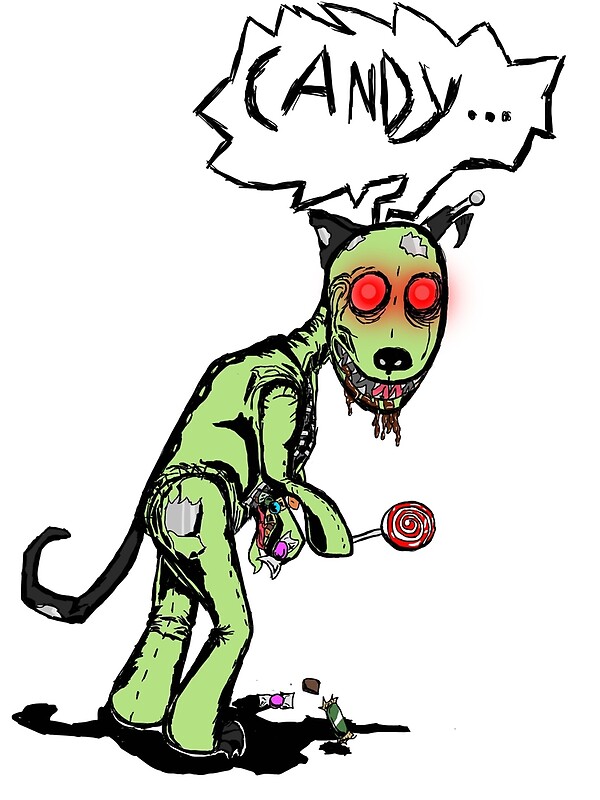 "Candy Obsessed Gir- Invader Zim" by the-black-catt | Redbubble