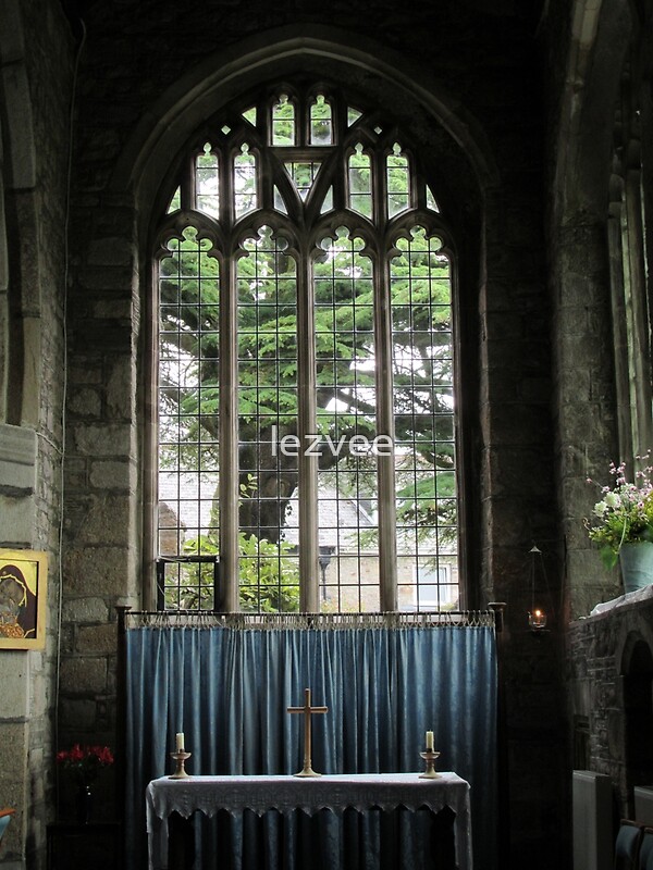 "A Naturally Beautiful Church Window" by lezvee | Redbubble
