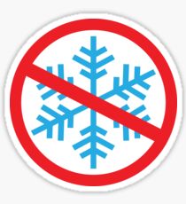 No Snowflakes Stickers | Redbubble