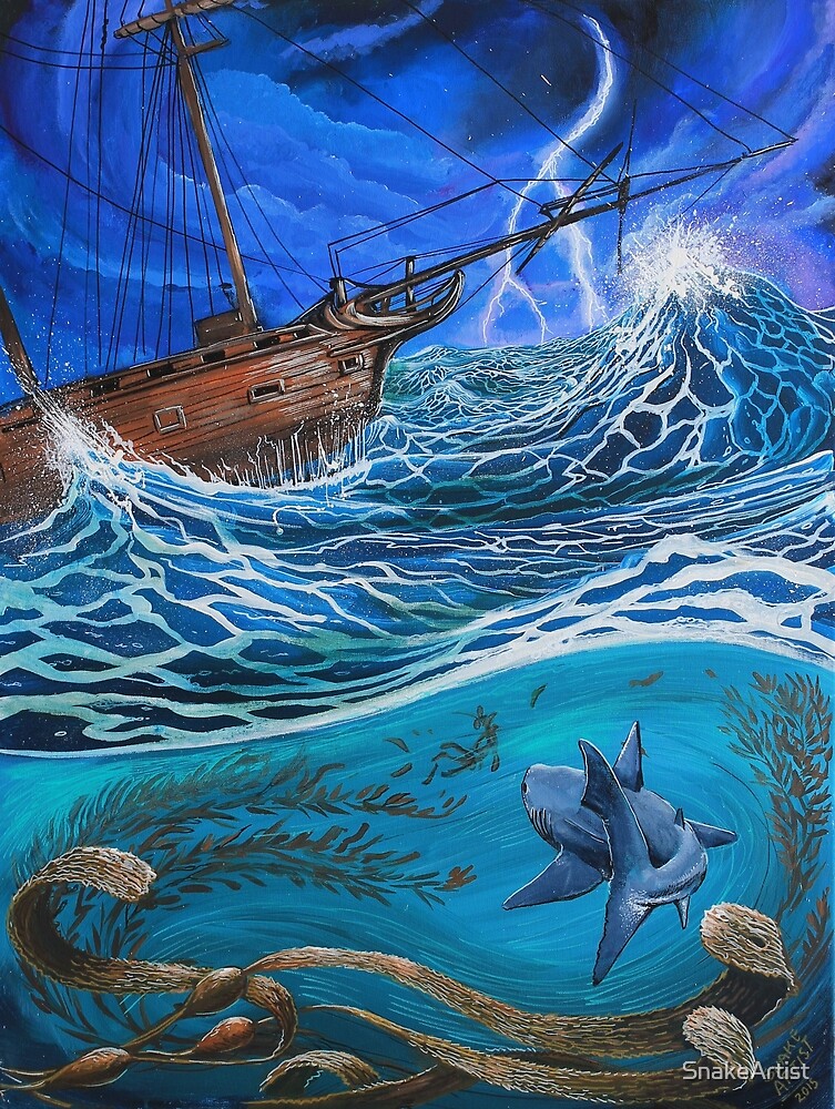 "Dangerous waters" by SnakeArtist | Redbubble