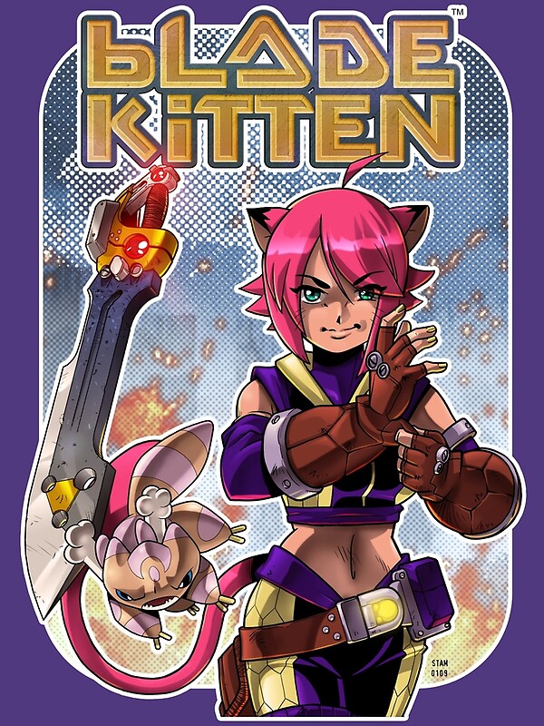 "Blade Kitten: Bring it on" by Steve Stamatiadis | Redbubble
