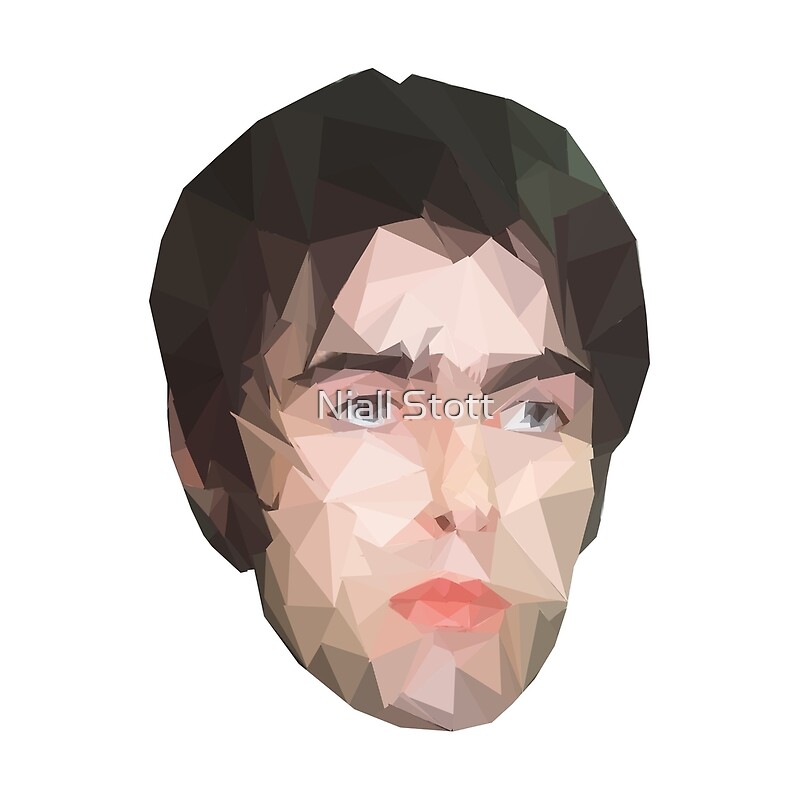 "Liam Gallagher Low-Poly Geometric" by Niall Stott | Redbubble