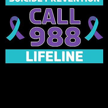 "Suicide Prevention 988 - Suicide Crisis Lifeline 988" Sticker for Sale ...