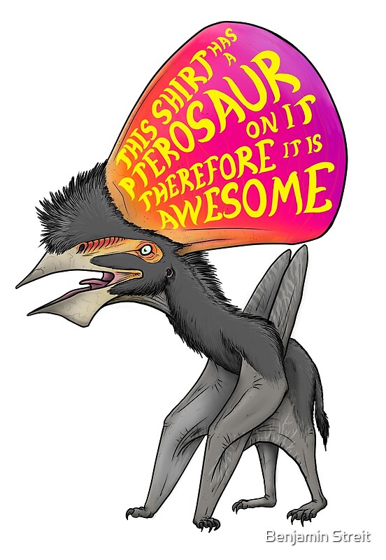 "Awesome Pterosaur" by Benjamin Streit | Redbubble