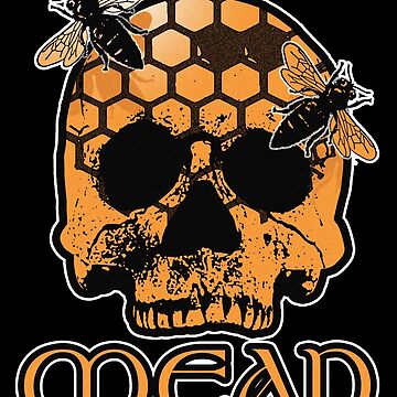 "MEAD SKULL" Sticker for Sale by Andy Paciorek | Redbubble