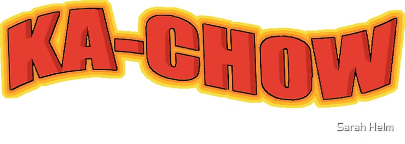 "Kachow" Stickers by sarahhelm614 | Redbubble