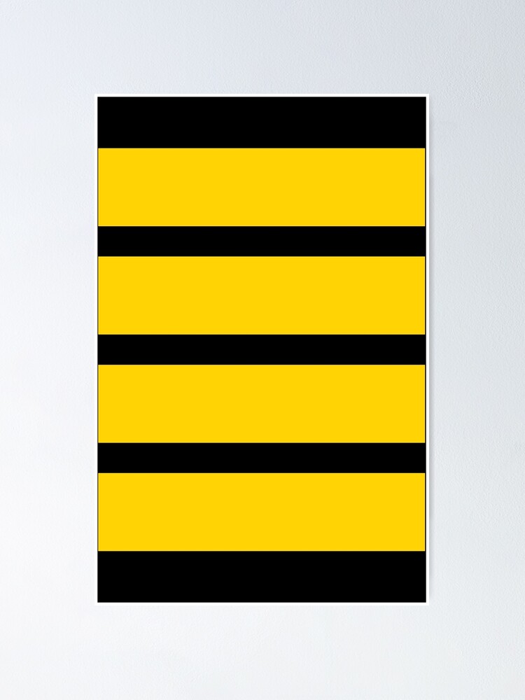 "Pilot Captain Stripes" Poster by parakeet | Redbubble