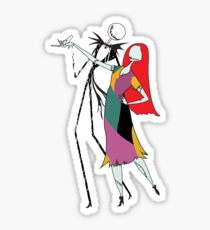 Jack and Sally Stickers | Redbubble