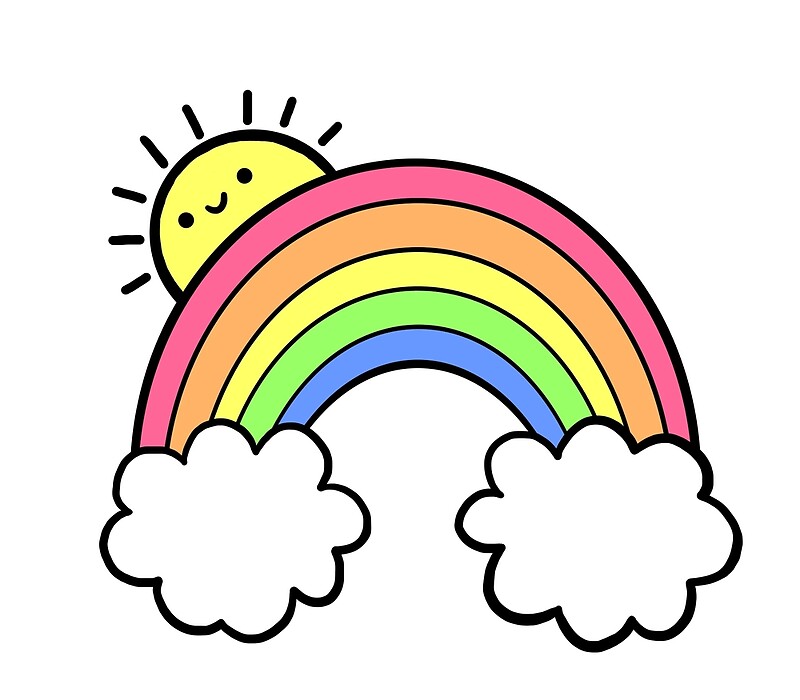 "Sunshine and Rainbows" by Brittany Hefren | Redbubble