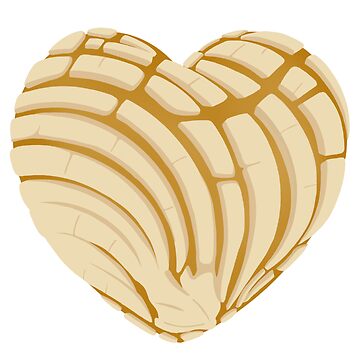 "Vanilla Heart Concha" Sticker for Sale by STrev-Stickers | Redbubble