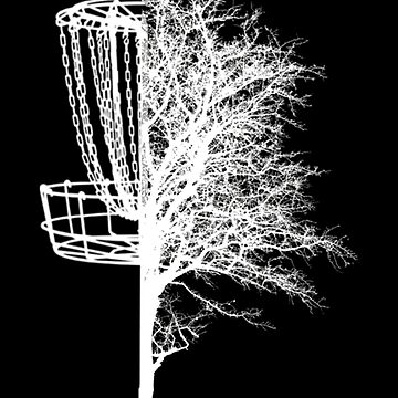 "Disc Golf Tree Retro , vintage golf disc lovers gift " Sticker for ...