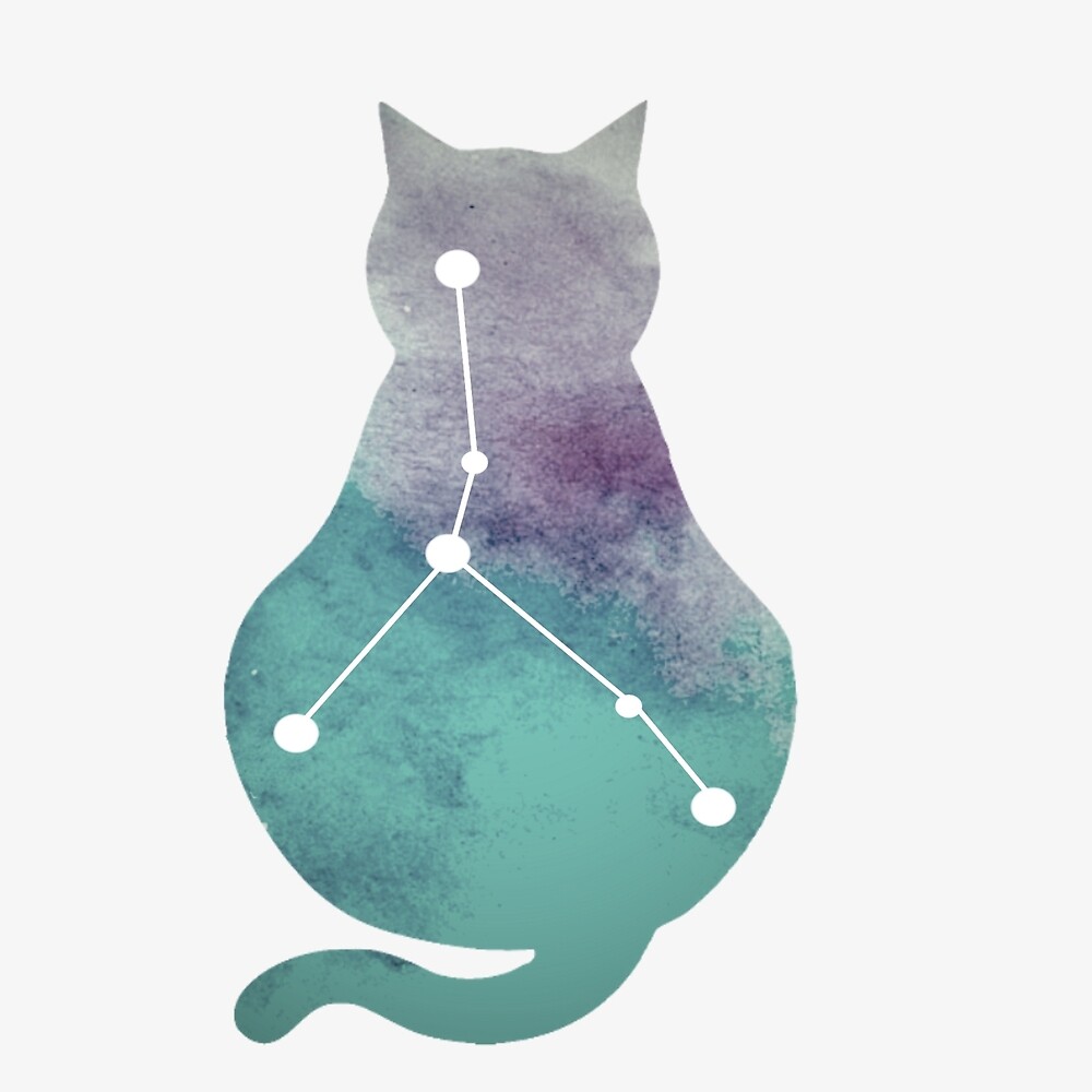 "Cancer Constellation Cat" by artsoul09 | Redbubble