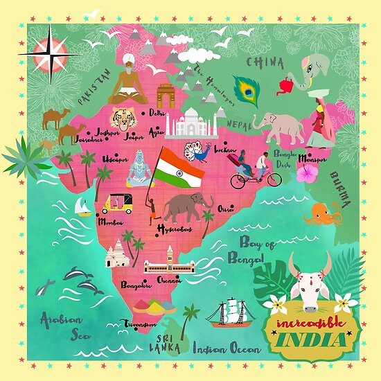 India Map Poster