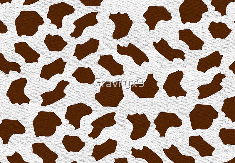 "Brown Cow Spots Pattern" by Gravityx9 | Redbubble