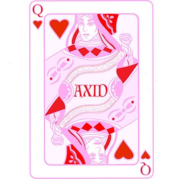 "Queen of AXID" Sticker for Sale by Caitjcreations | Redbubble
