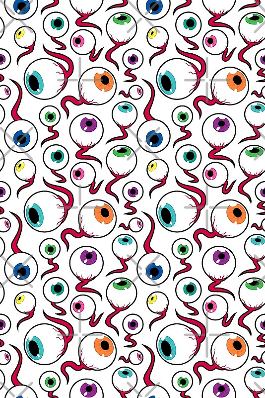 "Eyeball Pattern" by Adrian Kendall | Redbubble