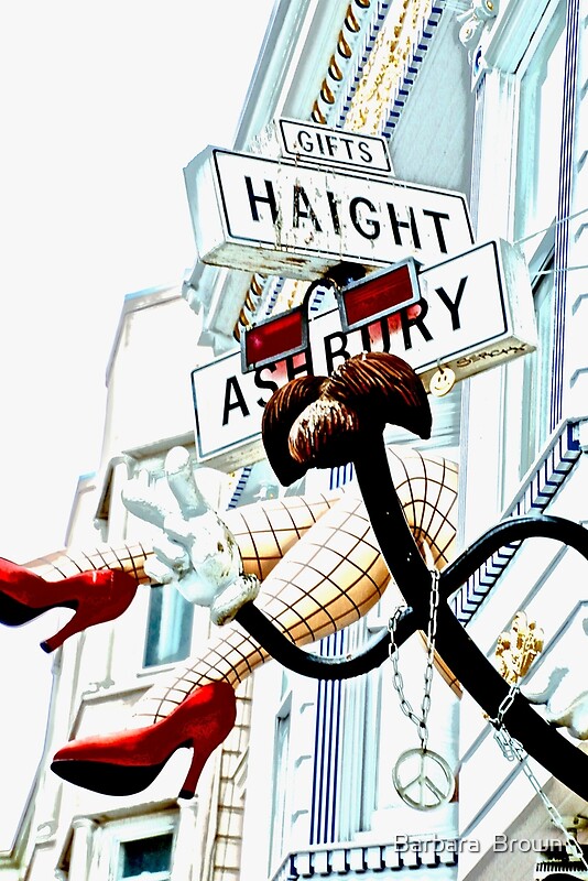 "Haight Ashbury in High Key" by Barbara Brown | Redbubble