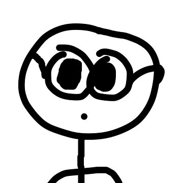 "Stickman head design" Poster for Sale by StickyMann | Redbubble