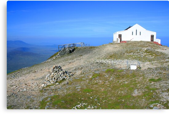 "Croagh Patrick church" Canvas Print by BANNER25 | Redbubble
