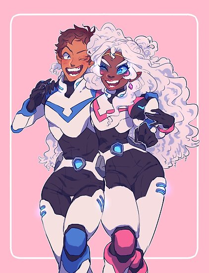 "vld Lance and Allura" Poster by mintpeanut | Redbubble