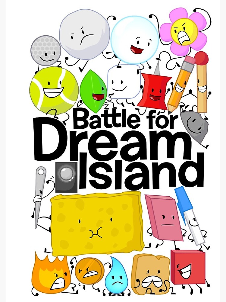 "BFDI Poster White" Spiral Notebook by jacknjellify | Redbubble