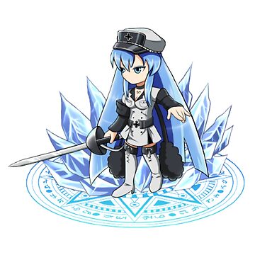 "Esdeath Blushing and Smiling (Esdese Akame Ga Kill Sticker)" Throw ...