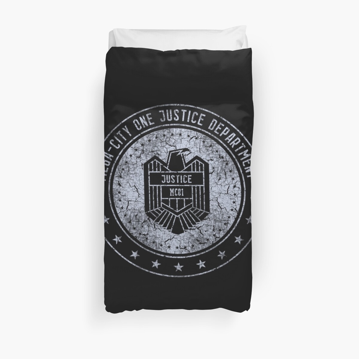 Mega City One Justice Department Dredd Duvet Covers By Imsecretlygeeky Redbubble