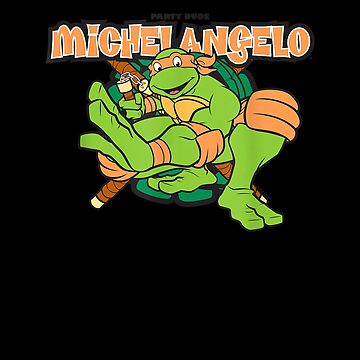 " turtles party dude michelangelo" Sticker for Sale by SonkeFleischman ...