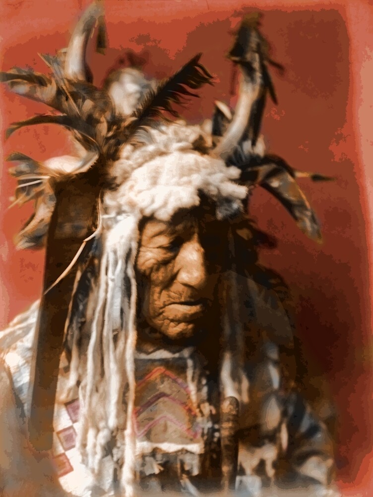 "Lean Wolf - Hidatsa - American Indian" by DanKeller | Redbubble
