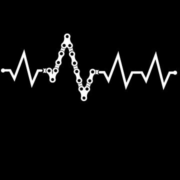 "Bike Heartbeat Pulse" Sticker for Sale by Pinoy MTB | Redbubble