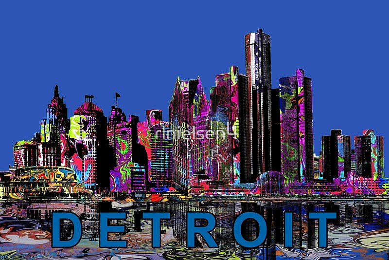 "Detroit in graffiti" by rlnielsen4 | Redbubble