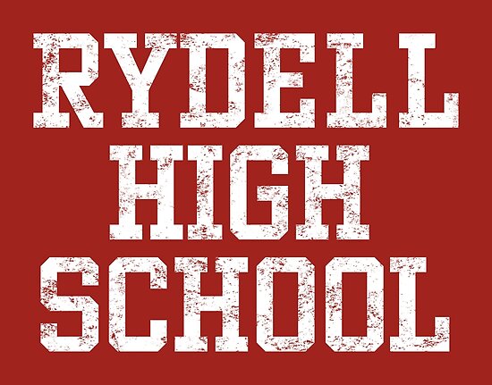 "Grease - Rydell High" Poster by Purakushi | Redbubble