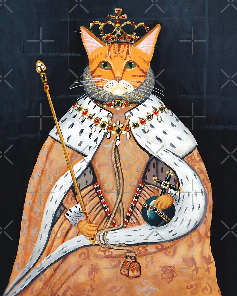 "The Coronation - Elizabethan Cat" by kilkennycat | Redbubble