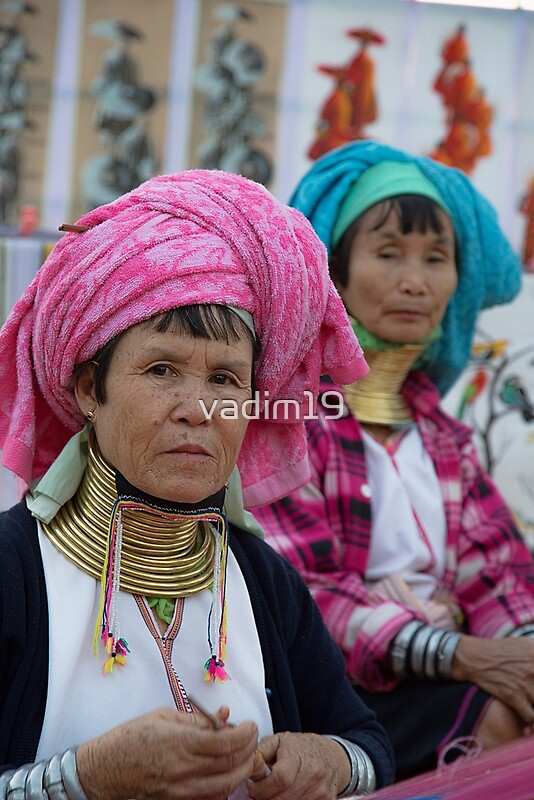"Myanmar. Bagan. Portrait of Paduang "long necked" women." by vadim19 ...