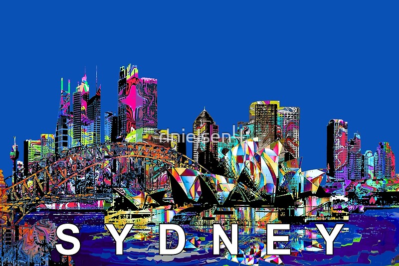 "Sydney, Australia in graffiti " by rlnielsen4 | Redbubble