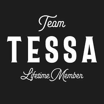 "Team Tessa Lifetime Member Personalized Name" Sticker for Sale by ...
