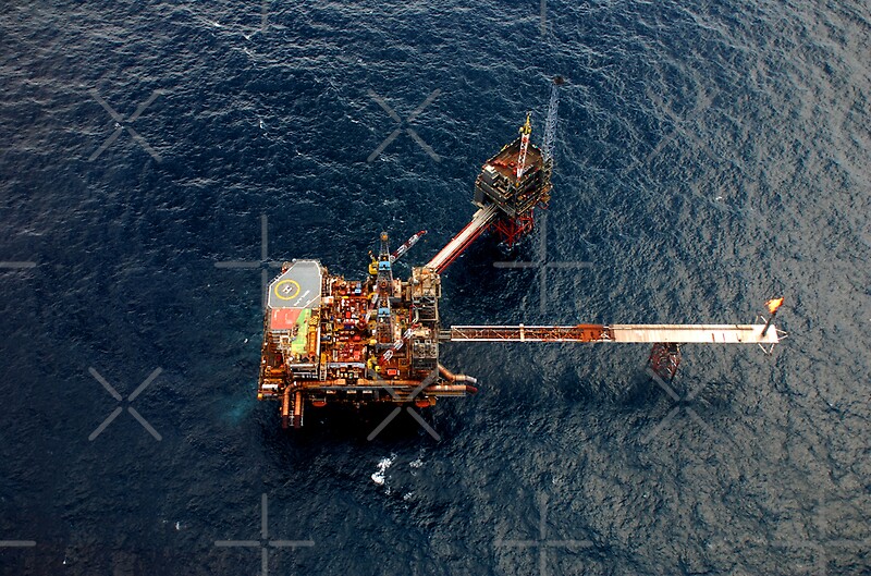 "Beryl Alpha platform" by Terry Mooney | Redbubble