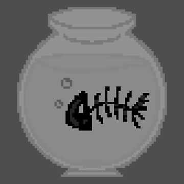 "My Skeleton Fish Pixel Art (B&W)" Art Print for Sale by shindeku ...
