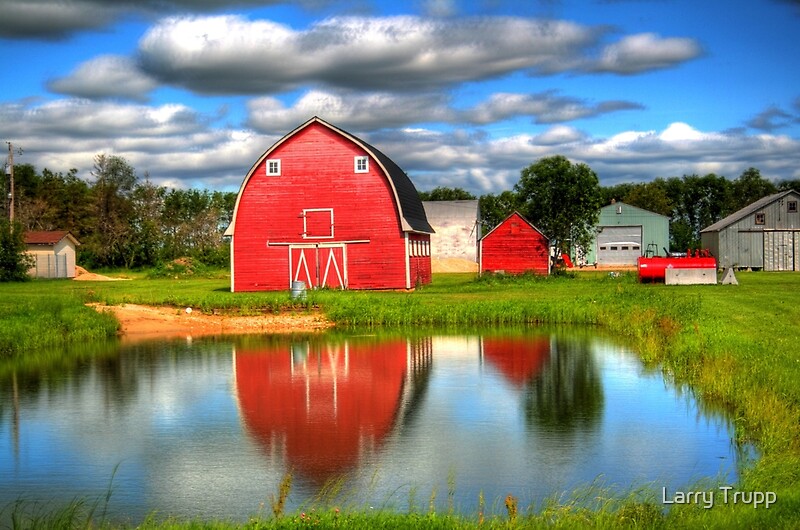 "Country Barnyard" by Larry Trupp | Redbubble