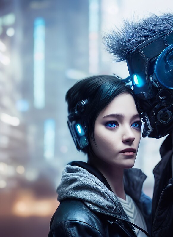 "A beautiful couple from the future" by artistico-ai | Redbubble