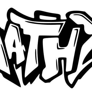 Sticker for Sale avec l'œuvre « Mathys - Création de noms de graffitis ...