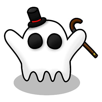 "Dapper Ghost" Sticker for Sale by LuccaAguiar84 | Redbubble