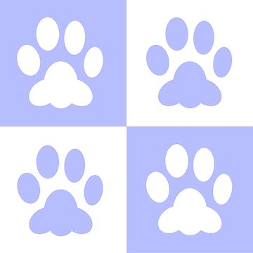 "Lavender Paw Print Checkered Pattern" Throw Pillow for Sale by Julie ...