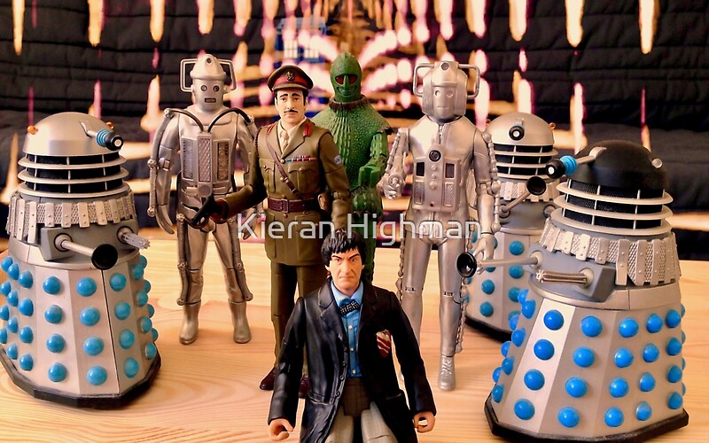 "Second Doctor Figures" by Kieran Highman | Redbubble