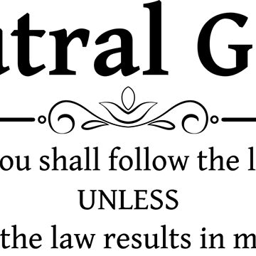 "Neutral Good DND 5e RPG Alignment Role Playing" Essential T-Shirt for ...