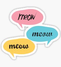 Meow: Stickers | Redbubble