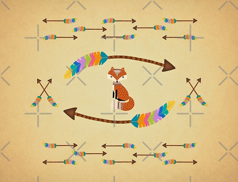 "Fox - Arrows " by Cristina Bianco | Redbubble