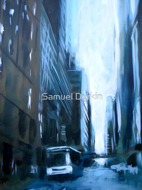 "Midtown New York Abstract Realism" by Samuel Durkin | Redbubble