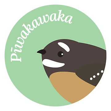 "New Zealand Bird | Piwakwaka | Fantail" Sticker for Sale by ...